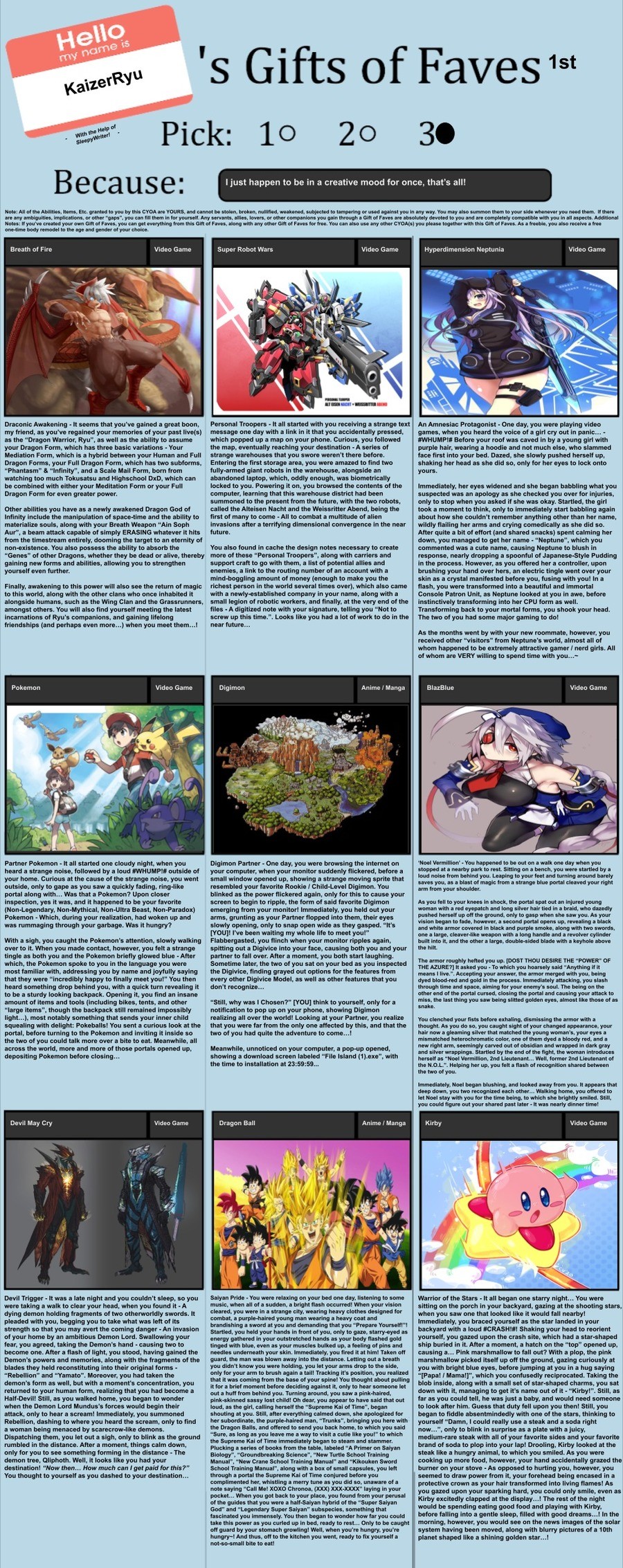 cyoa: cyoa: Create Your Own Adventures!